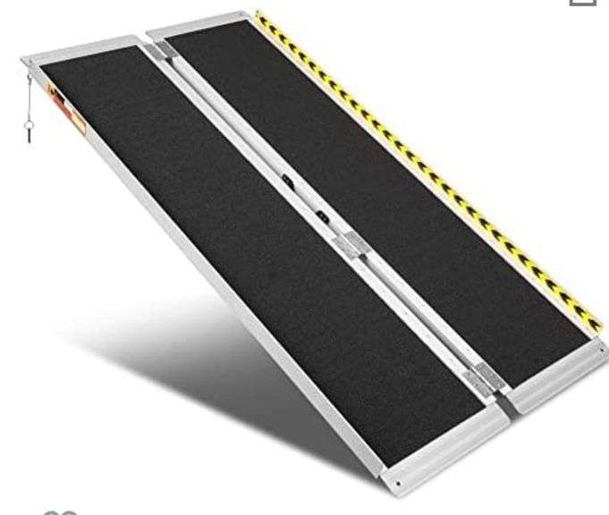 ORFORD Non-Skid Wheelchair Ramp 5FT, Threshold Ramp with a Non-Slip ...