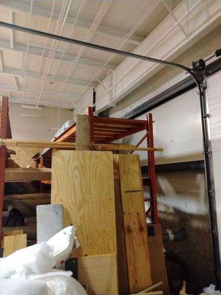 Pallet Racking four end standards 42in x 10ft. with 18 Rails 8ft long ...