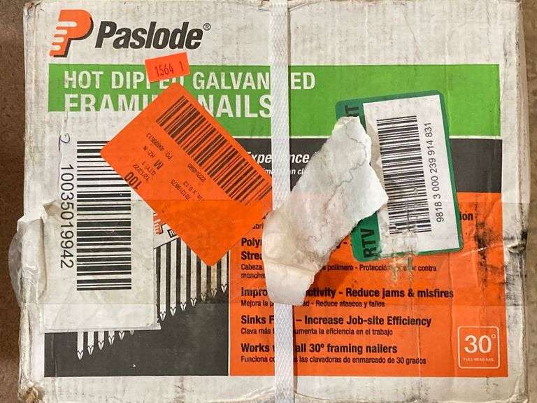 3-1/4” x .131” Paslode Hot Dipped Galvanized Framing Nails - 2000 QTY ...