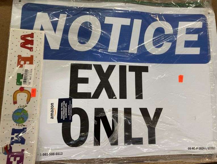 Welcome border for classroom & Exit only sign - Metzger Property ...