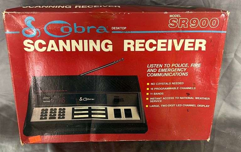 Cobra Desktop Scanning Receiver Model SR900 - Metzger Property Services ...