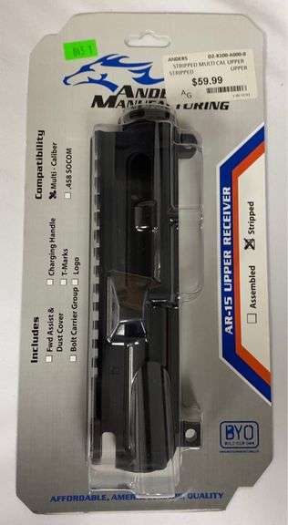 Anderson Manufacturing Stripped Multi-Caliber AR-15 Upper Receiver - Metzger Property Services, LLC