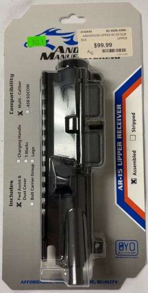 Anderson Manufacturing AR-15 Upper Receiver - Multi Caliber - Metzger ...