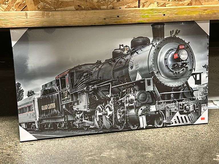 Train Canvas 35.5”x19.5” - Metzger Property Services, LLC