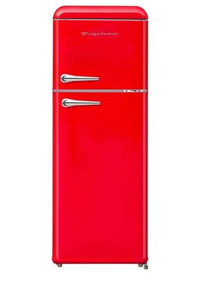 FRIGIDAIRE EFR756-RED 2 Door Apartment Size Retro Refrigerator with Top ...