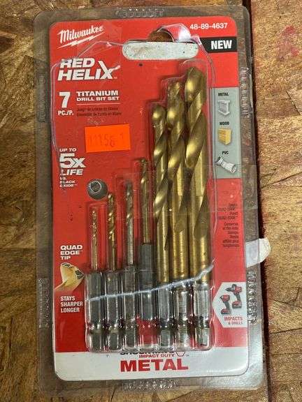 Milwaukee SHOCKWAVE Impact Duty Titanium Drill Bit Set (7-Piece ...