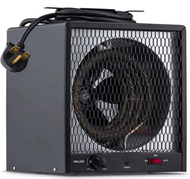 NewAir Portable Heater (240V) Portable Electric Garage Heater Heats Up ...