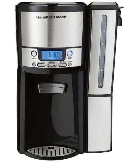 Hamilton Beach One Press Programmable Dispensing Drip Coffee Maker with ...