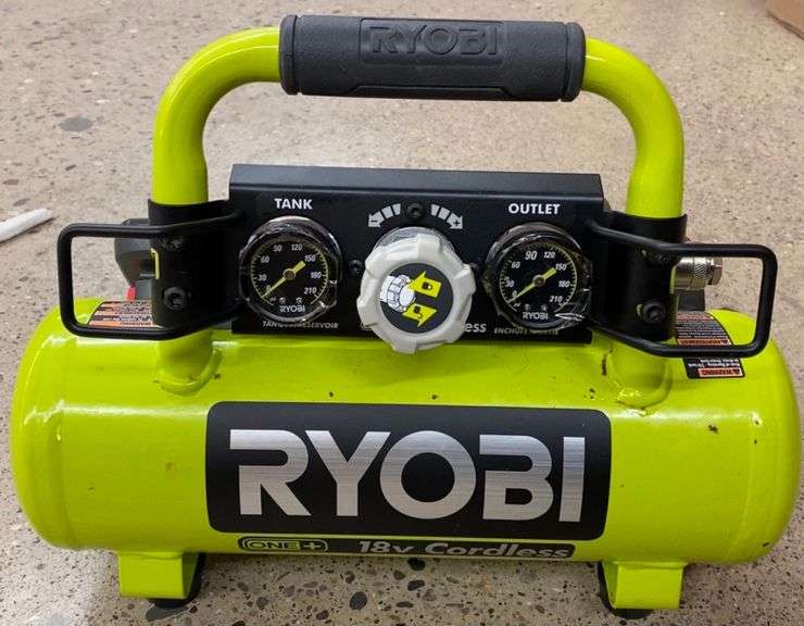 ONE+ 1 Gal. 120 PSI Portable 18V Horizontal Air Compressor ( 0.5 CFM at ...