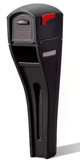 Step2 Mail Master Streamline Black OverPost Mounted Plastic Mailbox ...