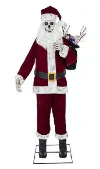 Home Accents Holiday 6 ft. Animated LED Skeleton Santa - Metzger ...