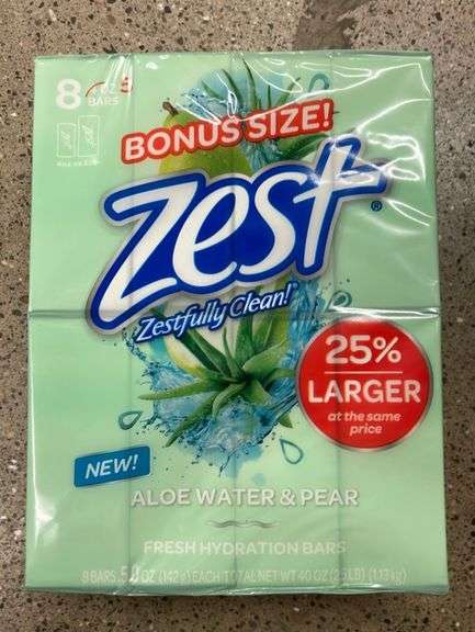 Zest Zestfully Clean! Fresh Aloe Refreshing Bars, 5.0 Oz, 8 Pack ...