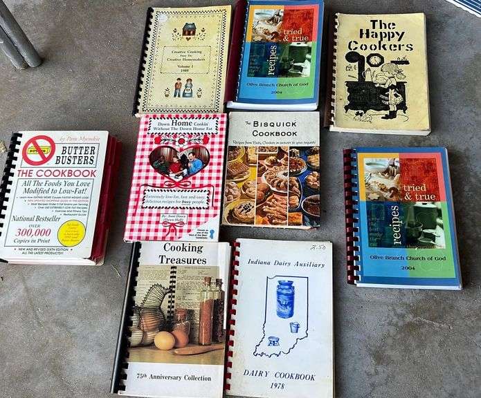 Cookbook assortment - large collection including regional spiral-bound ...