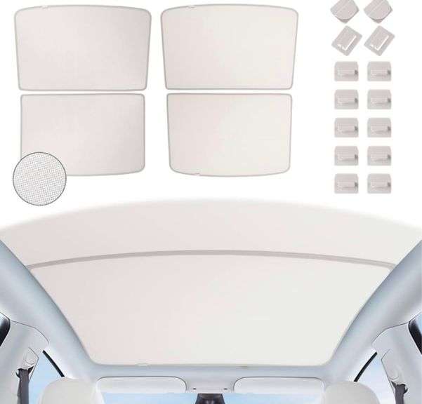Tinlucys Tesla Roof Sunshade for Tesla Model Y,Glass Roof Cover for ...