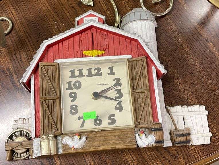 Farm theme mantle clock - Metzger Property Services, LLC