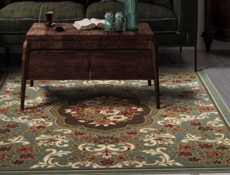Antep Rugs Alfombras Non-Skid (Non-Slip) 4x6 Rubber Backing Modern ...