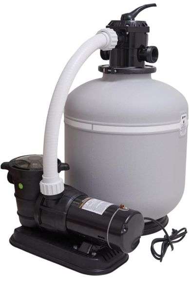 19 In Sand Filter And 1 Hp Motor For Above Ground Pools 2 0 Sq Ft