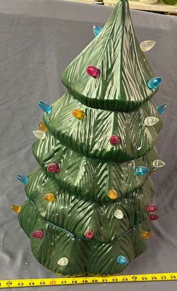 Plastic lighted Christmas tree 24" - Metzger Property Services, LLC