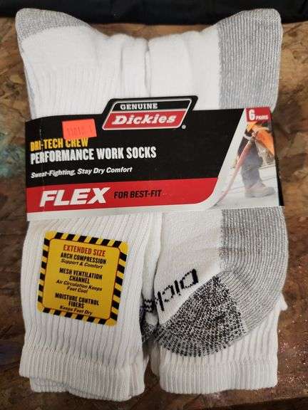 Dickies performance work socks 6 pair size 12-15 - Metzger Property ...