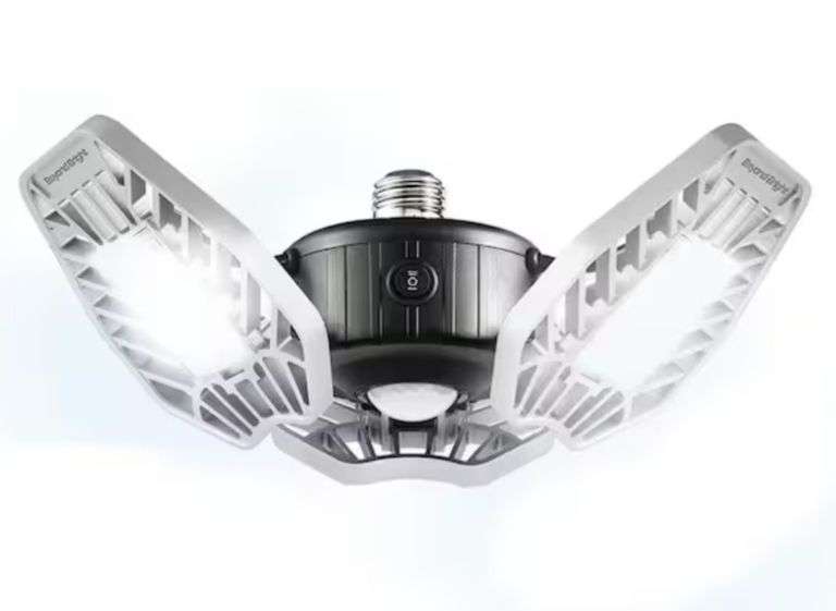 Beyond bright 7.5 in. x 4.25 in. 6000 Lumens Single Pole Occupancy LED ...