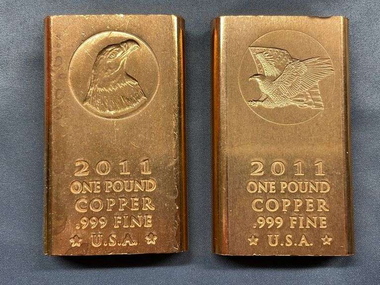2- 2011 1 lbs Copper Bars - Metzger Property Services, LLC