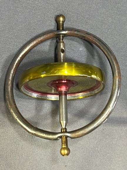 1920s Brass Gyroscope in original box - Metzger Property Services, LLC