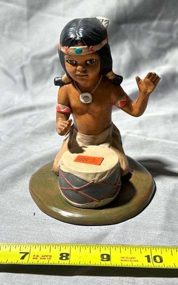 Native American Drummer Boy (broken feather) - Metzger Property ...