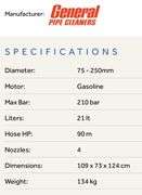 New General Pipe Cleaners Portable Water Jet, Model 3055 - PICK UP AT ...