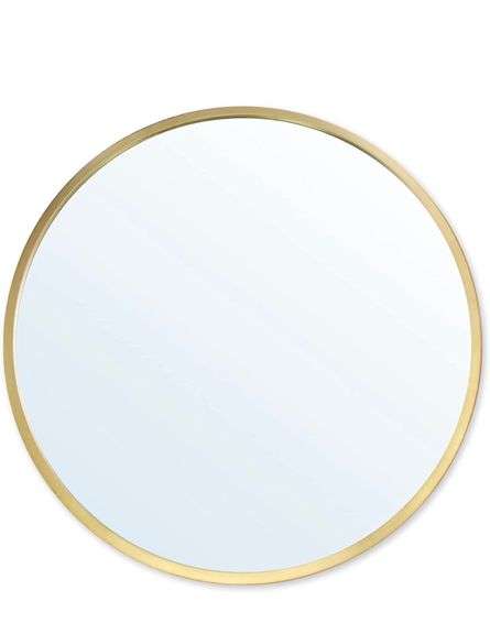 ZENIDA Round Wall Mirror,30-inch Large Circle Mirror,Gold Metal Framed ...