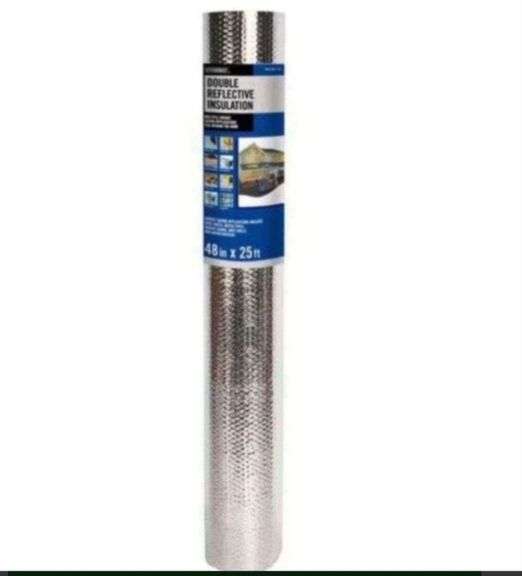 Everbilt 48 in. x 25 ft. Double Reflective Insulation - Metzger ...
