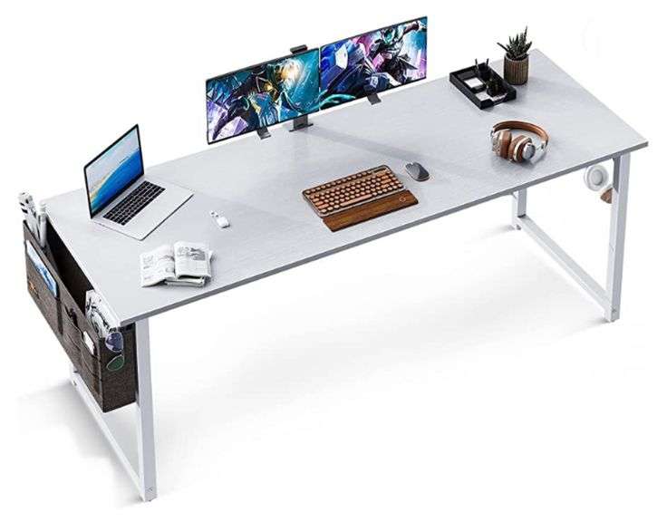 ODK 63 inch Super Large Computer Writing Desk Gaming Sturdy Home Office ...