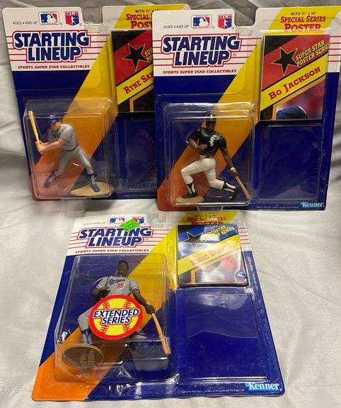 Starting Lineup Ryne Sandberg, Bo Jackson, & Eric Davis Sports Super ...