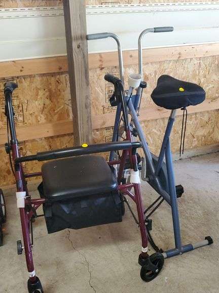 Exercise Bike and seated walker - Metzger Property Services, LLC