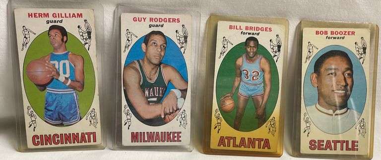 4- 1969 Topps Basketball Cards - Metzger Property Services, LLC