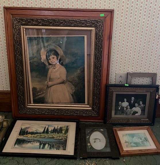 Vintage Ornate Frame & Picture assortment various sizes - Metzger ...