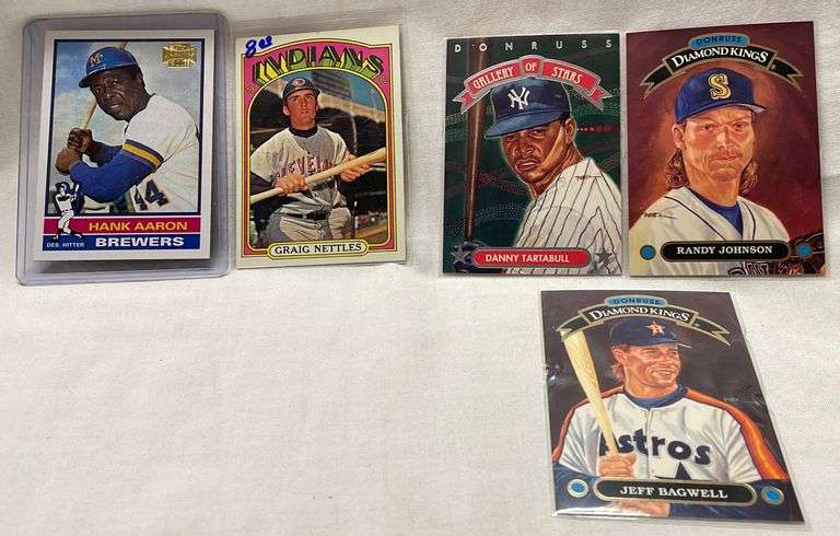 Baseball Card Assortment, Including: Graig Nettles, Hank Aaron, Jeff