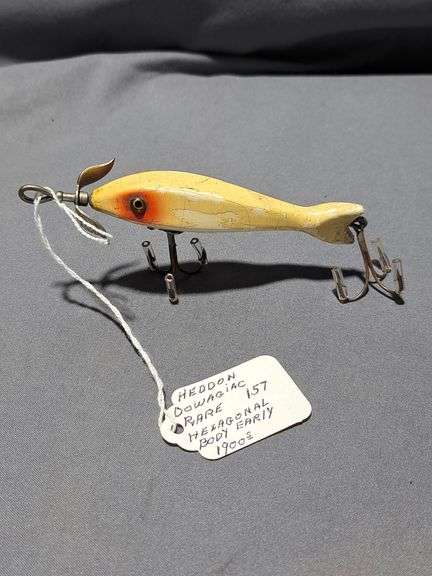 Heddon Dowagiac Hexagonal Body early 1900s fishing lure 4 3/8 ...