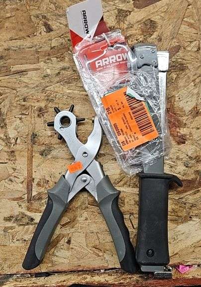 Arrow HT55 Slim Hammer Tacker And Revolving Punch Pliers 73 - 6 Multi ...
