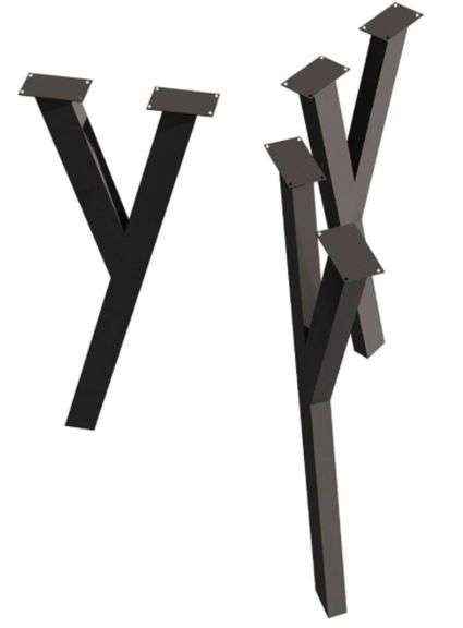 4-MBQQ Industrial Y Shape Restaurant Table Base,28”Height Furniture ...