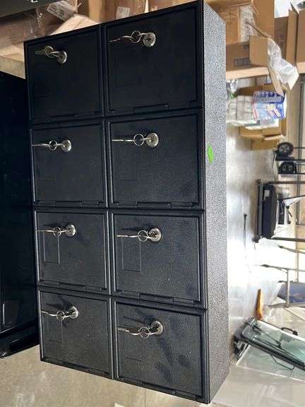 8 Door Lock Box with Keys 22”x12.75”x12.5” - Metzger Property Services, LLC