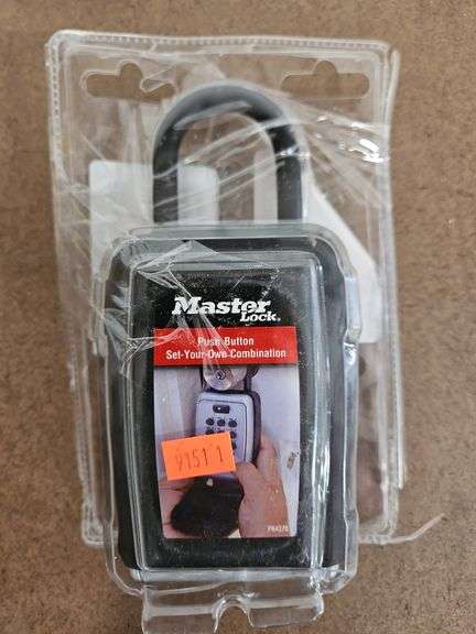 Master Lock Portable Outdoor Key Lock Box with Push Button Resettable ...