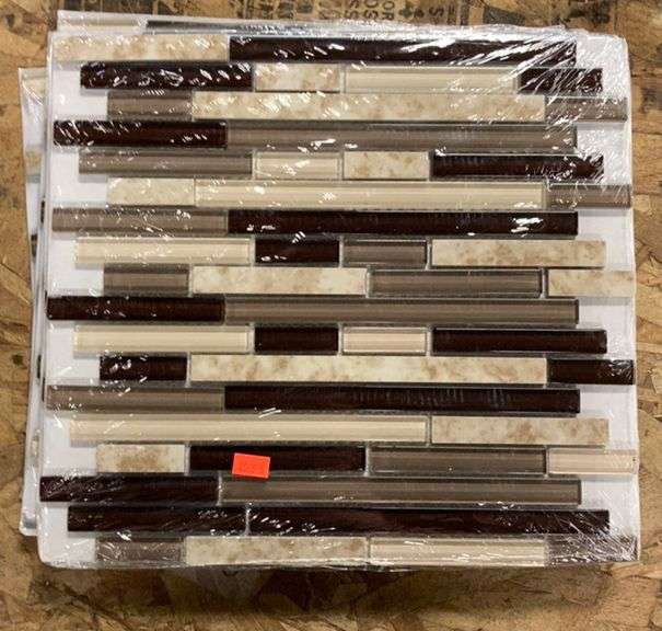 MSI 5 Amalfi Cafe 12 in. x 12 in. x 6 mm Interlocking Glass Porcelain ...