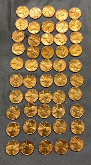 50 Lincoln Head Cents - Various Years - Metzger Property Services, LLC