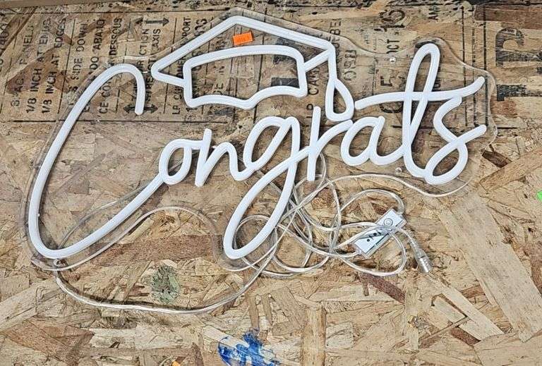 Congrats Grad Neon Sign Congrats Neon Lights Signs for Backdrop ...