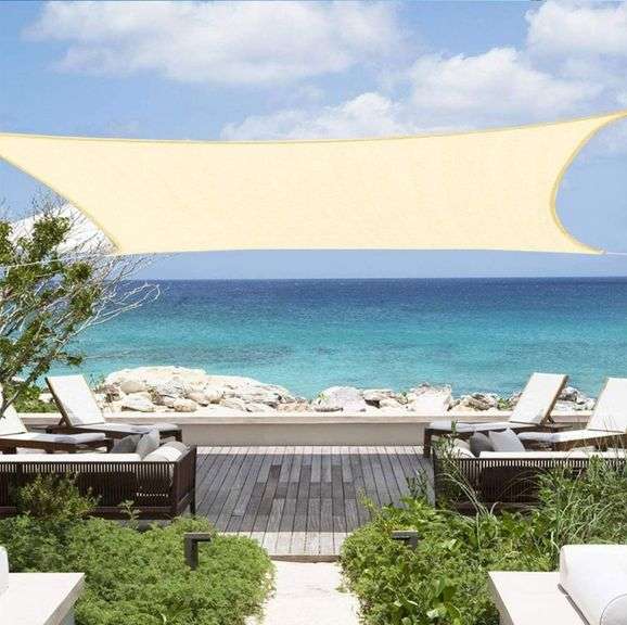 Shade Spring Sun Sail Shade Rectangle 12' x 16' Canopy - Metzger ...