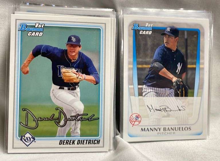 Baseball Cards Assortment Including Derek Dietrich and Manny Banuelos ...