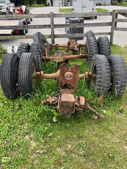 Axles and transfer case from 6x6 military truck - Metzger Property ...