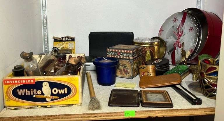 Tin type, ink wells, collectibles assortment as shown in pictures ...