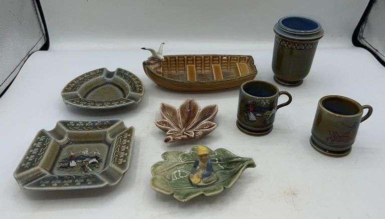 Vintage Irish Porcelain Ashtrays 4” • Wade Irish Porcelain Miniature ...
