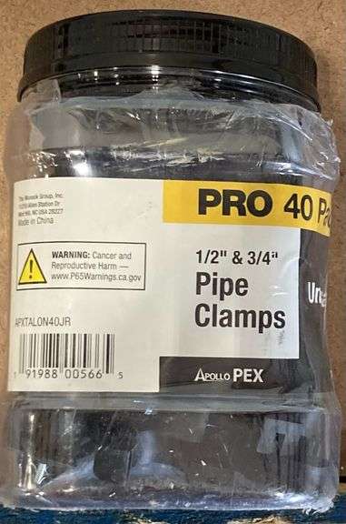 Apollo 1/2 in. and 3/4 in. 2-in-1 PEX Pipe J-Hook Pipe Support Pro Pack ...